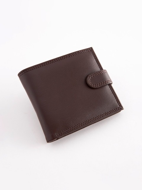 Brown Popper Wallet - WideCrafts